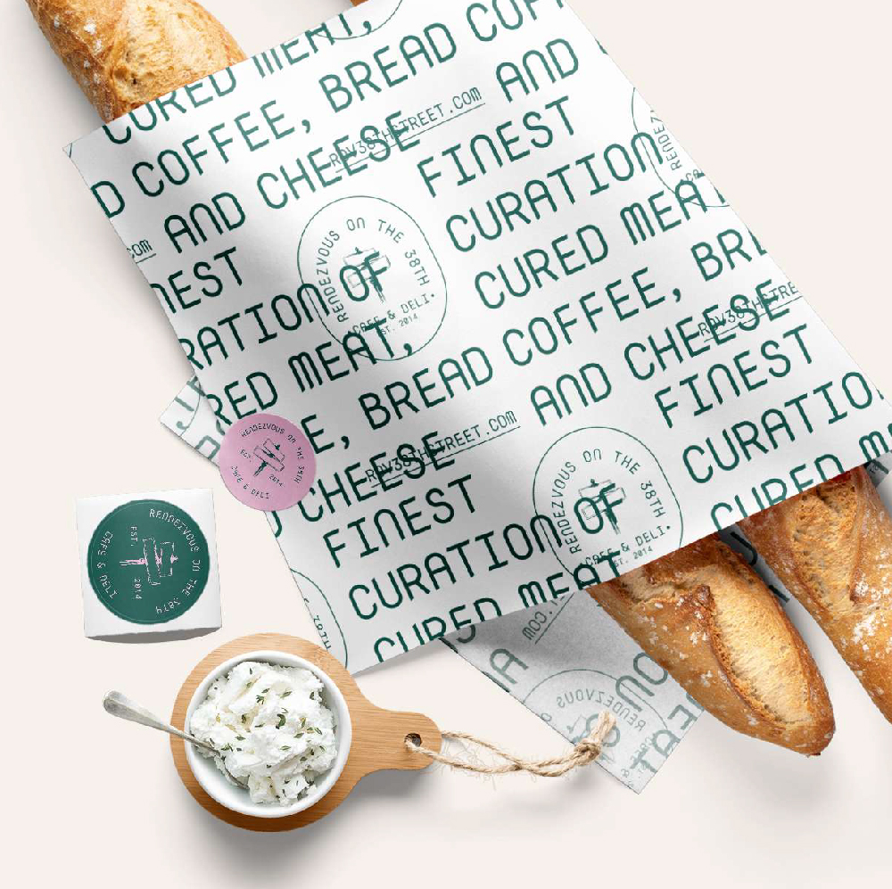 Large Printed Greaseproof Paper 500mmx 335mm - Greaseproof Packaging